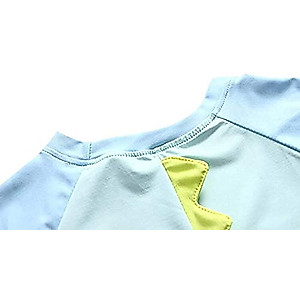 Baby Toddler Boys Two Pieces Swimsuit Set Boys Dinosaur Bathing Suit Rash Guards with Hat UPF 50+ FBA (Green Dinosaur, 2-3 Years)