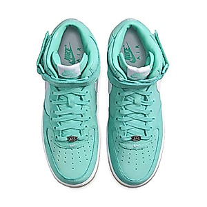 Nike mens Air Force 1 Mid Premium Shoes, Washed Teal/White-gum, 9