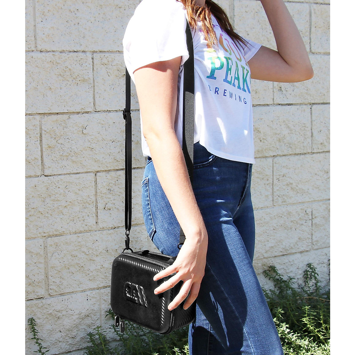 CASEMATIX Travel Case Compatible with 8Bitdo Ultimate Controller, Dongle and Charging Cable - Protective Gaming Controller Case with Custom Foam Tray, Accessory Storage and Shoulder Strap, Case Only