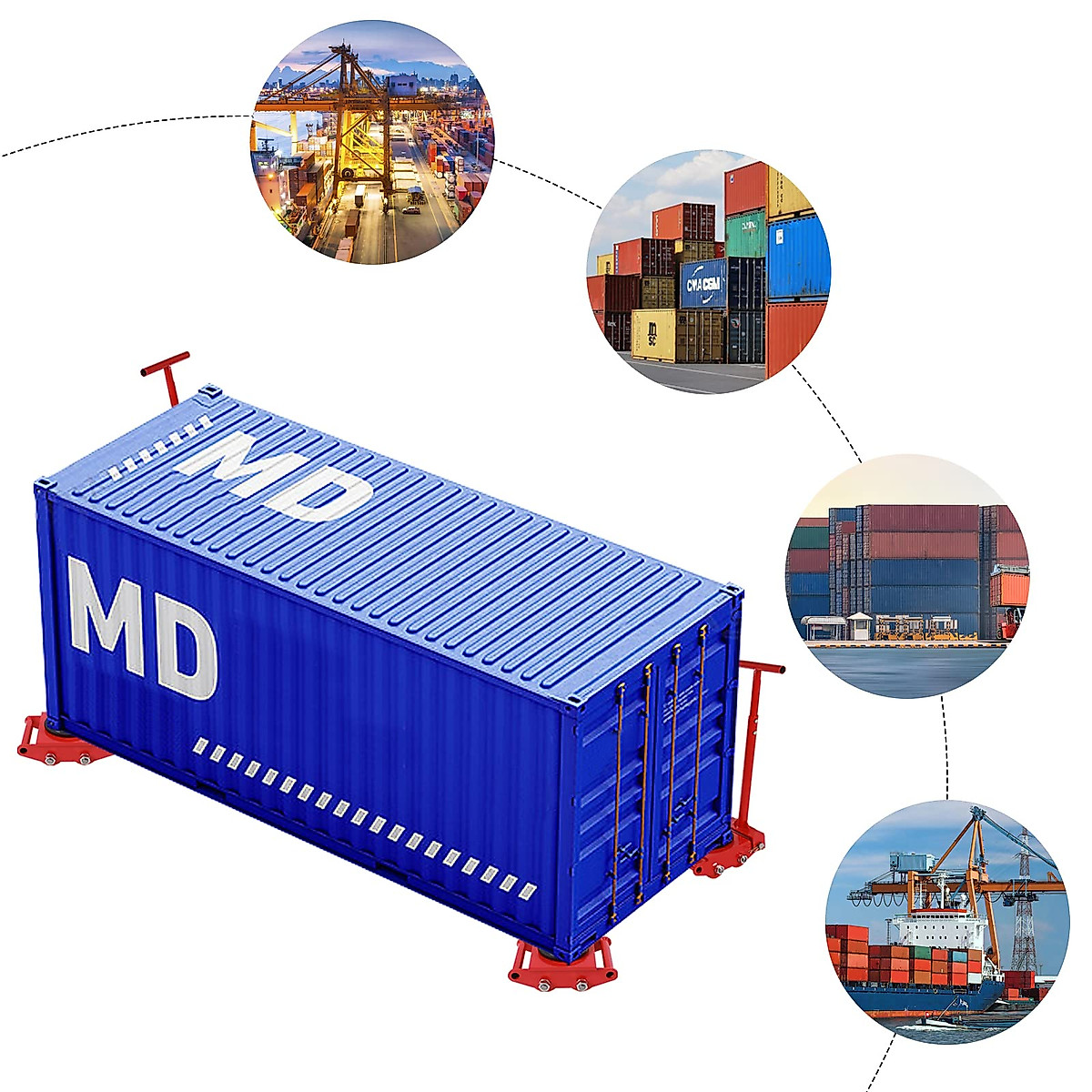 Gbonklong 4pcs Machinery Mover with 2 Handles, 6T 13200LBS Capacity Machinery Skate Dolly Machinery Moving Skate, Machinery Mover Skate w/ 360° Rotation Cap, Heavy Duty Industrial Moving Equipment