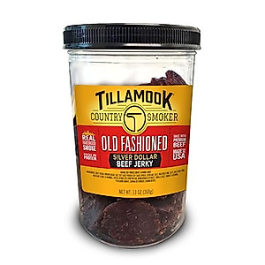 Tillamook Country Smoker Real Hardwood Smoked Silver Dollar Beef Jerky, Old Fashioned, 13 Ounce