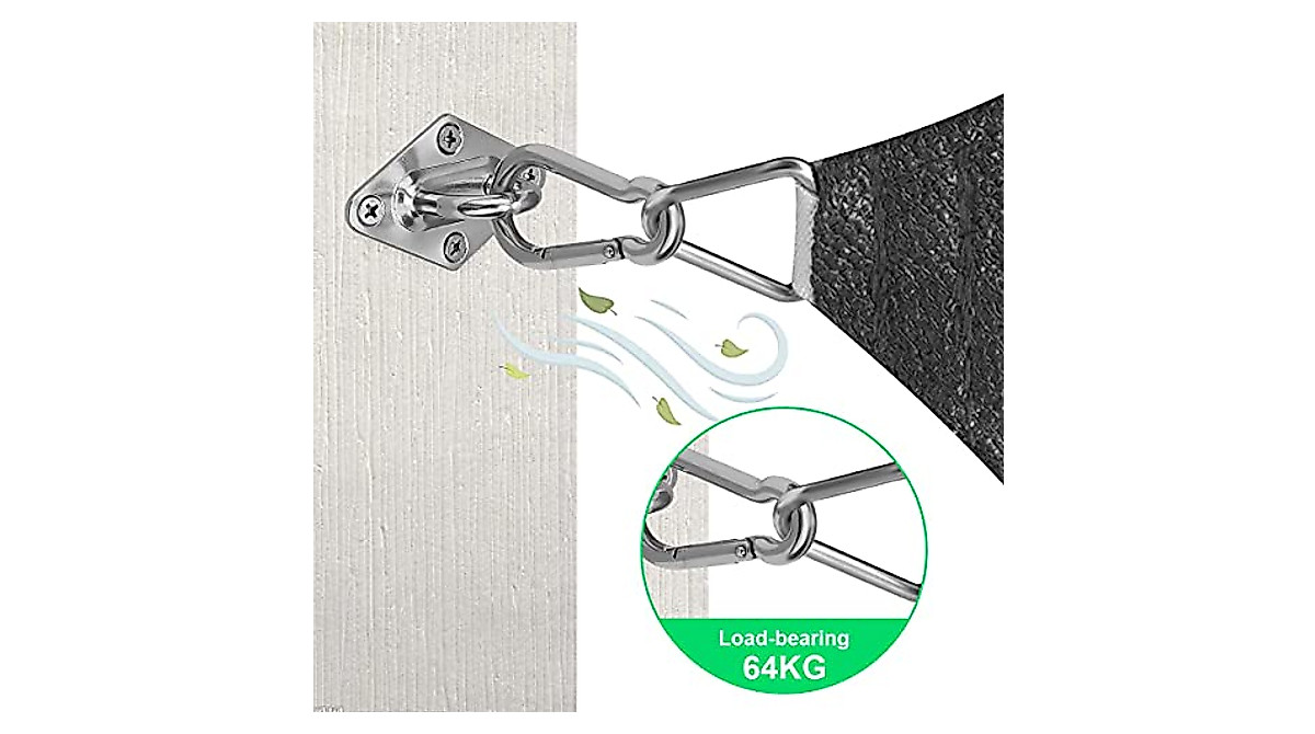 Stainless Steel Sun Shade Sail Hardware Kit - Easy Installation