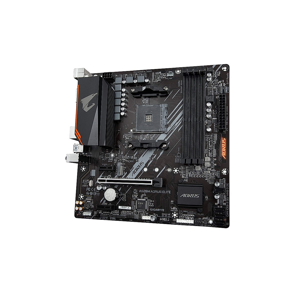 Gigabyte A520M AORUS Elite (AMD Ryzen AM4/MicroATX/5+3 Phases Digital PWM/Gaming GbE LAN/NVMe PCIe 3.0 x4 M.2/2 Display Interfaces/Q-Flash Plus/RGB Fusion 2.0/Motherboard)