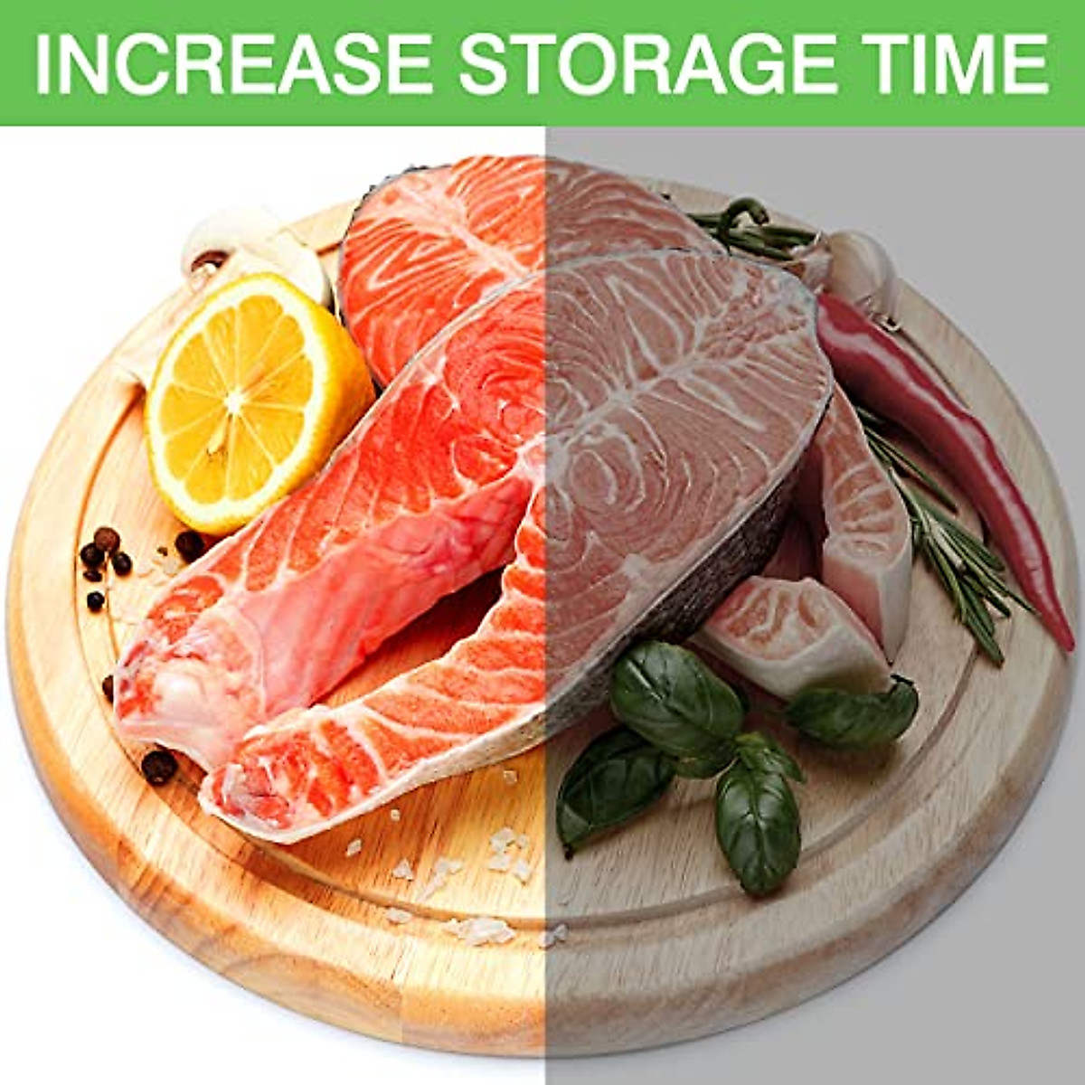 EZDOIT Vacuum Sealer Bags Commercial Grade for Food Saver, Food Sealer Bags BPA Free, Heavy Duty, Food Vac Bags for Storage Meal Prep or Sous Vide 100 Pack (8'' x12'')