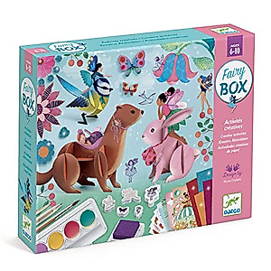 DJECO Fairy Craft Kit - Paint, Draw, Build & More for Home, School or Gifts - Fun & Creative for Family & Friends, Educational Art Craft Kit, Multi- Activitiy for Kids 6+ - Medium
