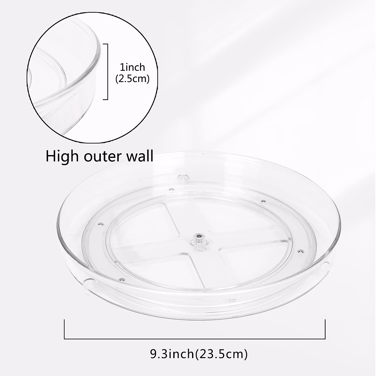 Homelove Turntable Lazy Susans Rack, Spice Organizer Storage Rack Rotating for Kitchen Cabinet, Countertop, Bathroom, Makeup, Pantry