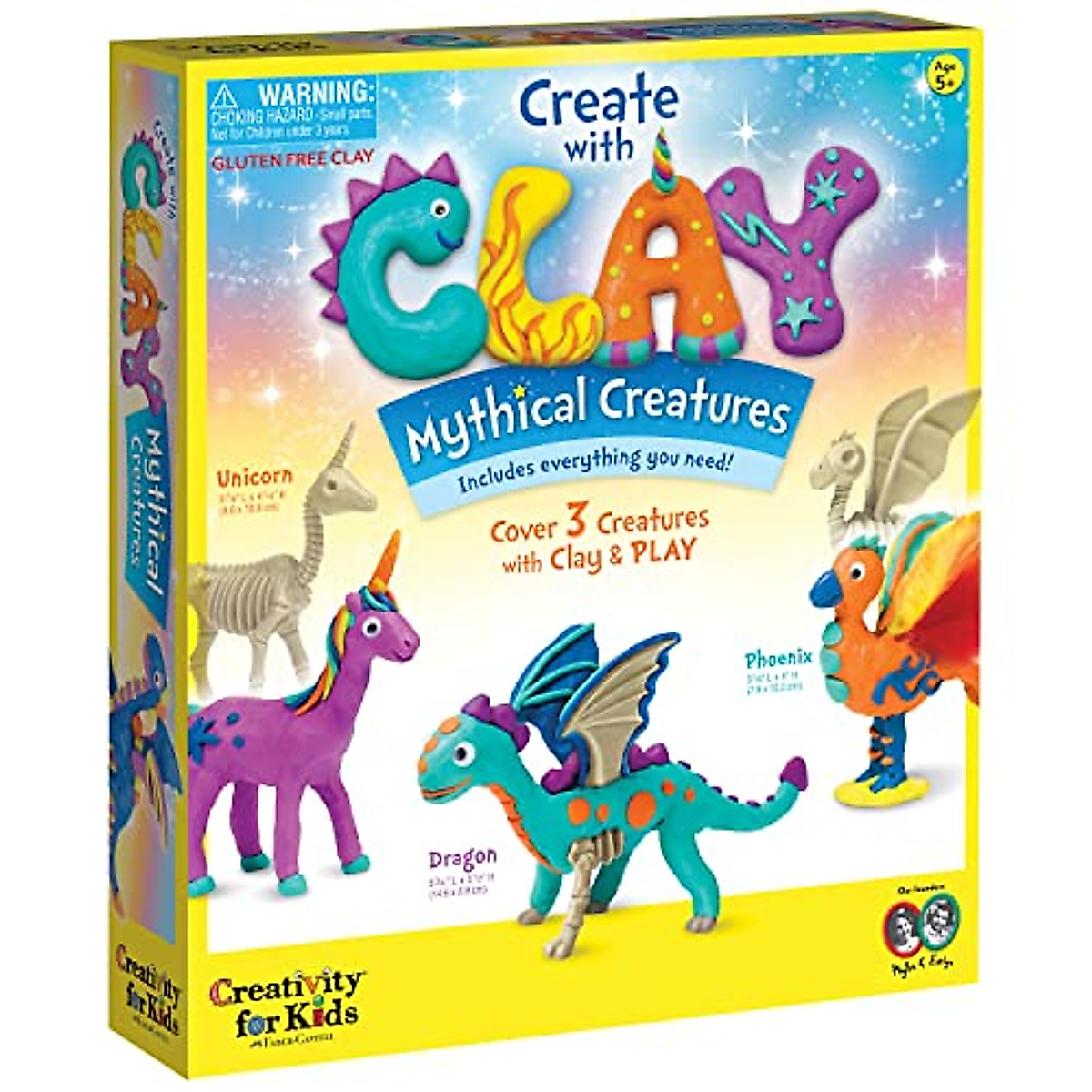 Creativity for Kids Create with Clay Mythical Creatures – Sensory Arts & Crafts For Kids Medium