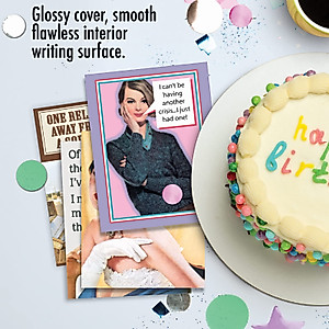 The Best Card Company - 10 Funny Birthday Cards Assorted (4 x 5.12 Inch) - Adult Retro Assortment, Boxed Greeting Cards with Envelopes - Hot Mess M6622BDG