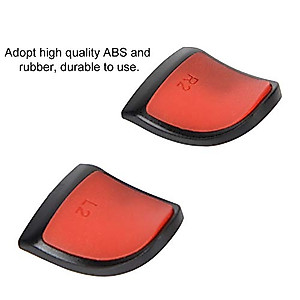 SALUTUY L2 R2 Controller Extenders, Extended Grips Controller Long Service Life ABS and Rubber for Controller for(red)