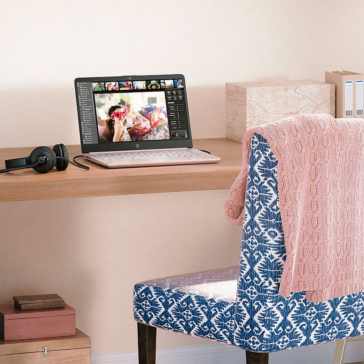 2021 Newest HP Premium 14-inch HD Laptop, Intel Dual-Core Processor Up to 2.8GHz, 16GB RAM, 64GB eMMC Storage, Webcam, Bluetooth, HDMI, Wi-Fi, Rose Gold, Windows 10 with 1 Year Microsoft 365