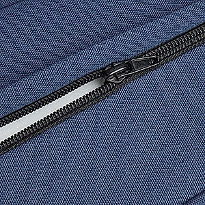 Amazon Basics Deep Seat Outdoor Patio Seat and Back Cushion Set 25 x 25 x 5 inches and 28 x 22 x 5 Inches, Insignia Blue