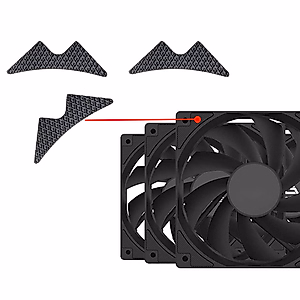 JJHXSM 60pcs Cooling Fan Damper 120/140mm Fans Shock Absorbing Sealing Silicone Gasket for PC Computer Case Fan