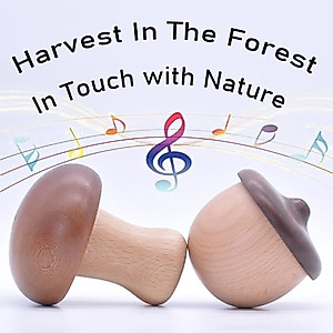 ENVIABELL Acorn Music Box - Handmade Walnut and Beech Wooden Music Box for Boys,for Birthday Mother's Day, Handmade Music Boxes for Women, Handmade Music Boxes Craft