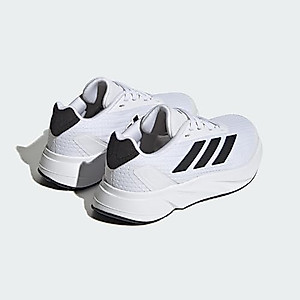adidas Duramo SL Sneaker, White/Core Black/Grey, 2 US Unisex Little Kid