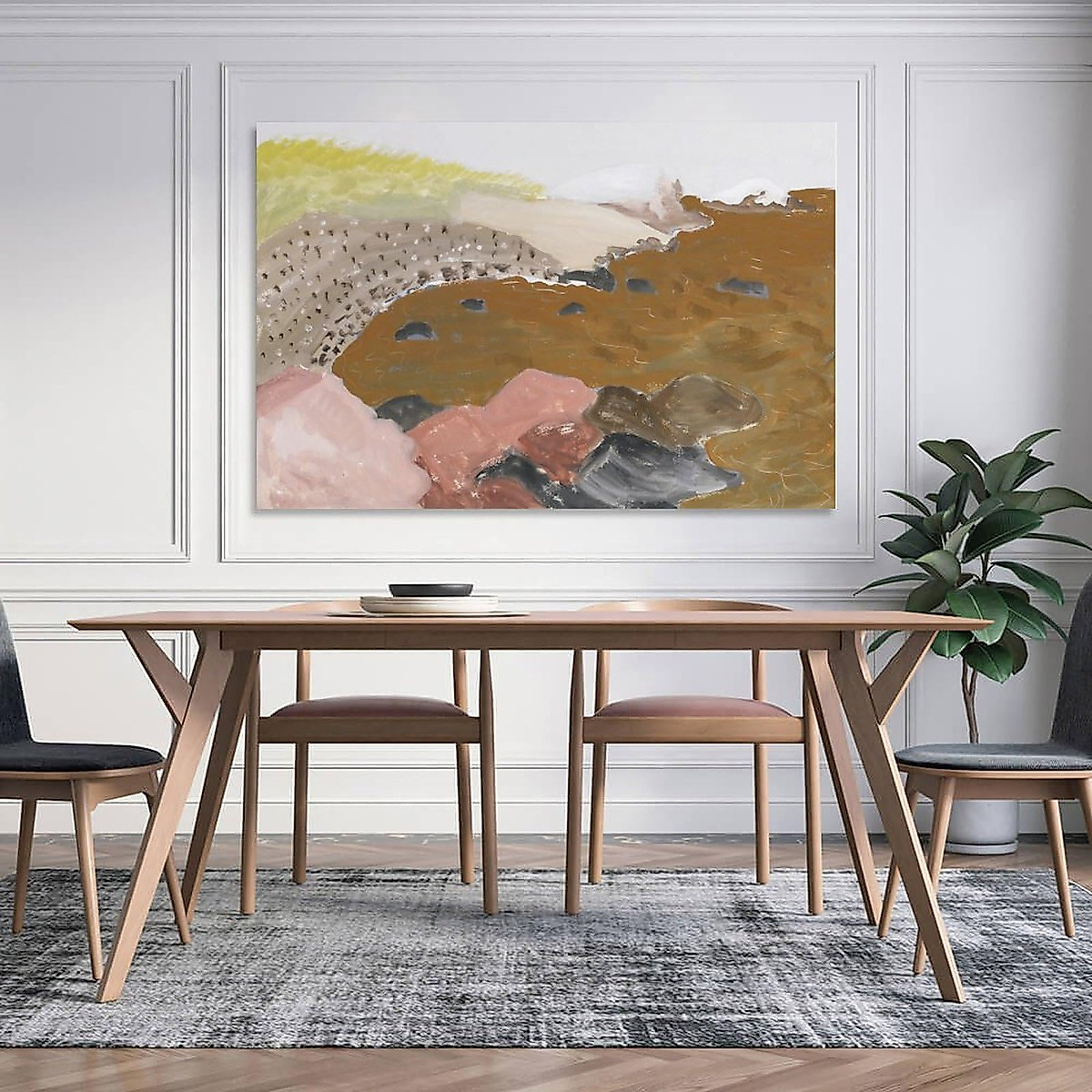 BAIKAI Milton Avery Milton Avery Brown Sea1 Art Poster Hanging Picture Canvas Wall Art Prints Poster Gifts Photo Picture Painting Posters Room Decor Home Decorative 08x12inch(20x30cm)