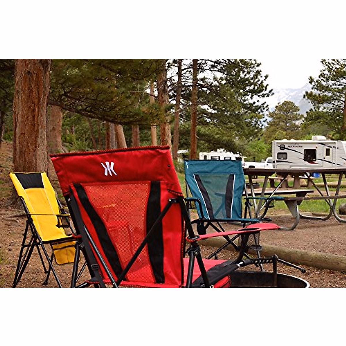 Kijaro XXL Dual Lock Portable Camping Chair - Supports Up To 400lbs - Enjoy the Outdoors in a Versatile Folding Chair, Sports Chair, Outdoor Chair & Lawn Chair – Red Rock Canyon
