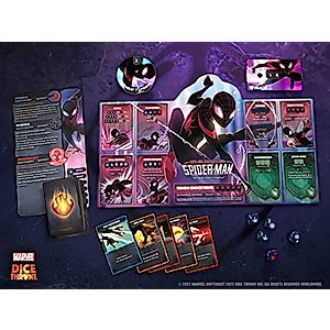 Marvel Dice Throne | 4 Hero Box Featuring Scarlet Witch, Thor, Loki, Spider-Man | 2-to-4 Player Competitive Dice Game | Officially-Licensed | Compatible with The Dice Throne Ecosystem
