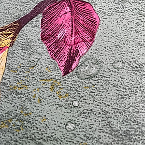 Yifasy Shelf Liner for Kitchen Cabinets Closet Water Resistant Easy Clean Self Adhesive Refresh Furniture Surface 118x18 Inch Beige Plum Floral