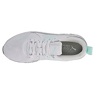 PUMA Womens Pacer Net Cage Lifestyle Running Shoes White 8.5 Medium (B,M)