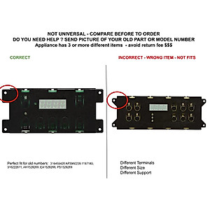 GLOB PRO SOLUTIONS 316455420 CKD2614 Electric Range Main Control Board Replacement for and compatible with Kenmore brands include 316455420 Heavy DUTY
