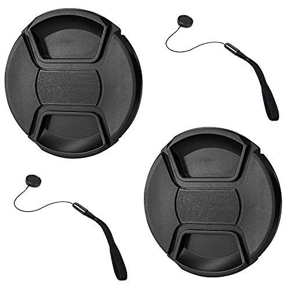 GAOAG 2 Pack 52mm Center Pinch Lens Cap for Nikon Canon Sony DSLR Camera Compatible with Nikon D3000 D3100 D3200 D3300 D5000 D5100 D5200 D5300 D5500 and Any Lenses with 52mm Filter Thread