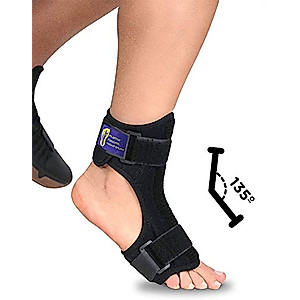 Everyday Medical Plantar Fasciitis Night Splint Brace for Plantar Fasciitis Pain Relief I Dorsal Foot Stretching Support for Achilles Tendonitis, Heel Pain, Plantar Fascia, Drop Foot -Men & Women