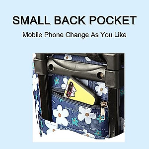 Shopping Carts For Groceries， Folding Truck ， Tote Bag On Wheels Collapsible Shopping Cart Bags Reusable Grocery Bags (Color : Thousand purple leaves)