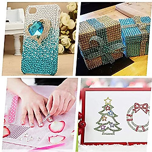 6 Sheets Eye Face Body Gems Jewels Rhinestone Temporary Tattoo Nail Art Stickers, Self Adhesive Crystal Rainbow Makeup Mobile PC Diamonds Face Stick Gems for Party Body Rhinestone