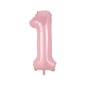 Birthday Number Balloons Pink Happy Birthday Number Balloons Decorated with 40 "Number Balloons Party Supplies (1)