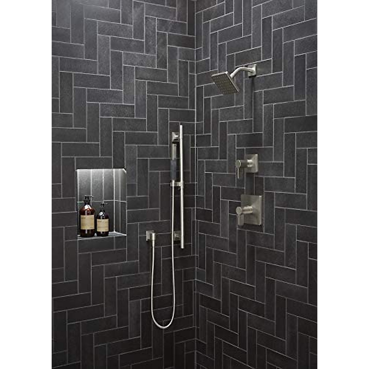 KOHLER Ts23501-4-Bn Parallel Rite-Temp Shower Valve Trim, Brushed Nickel