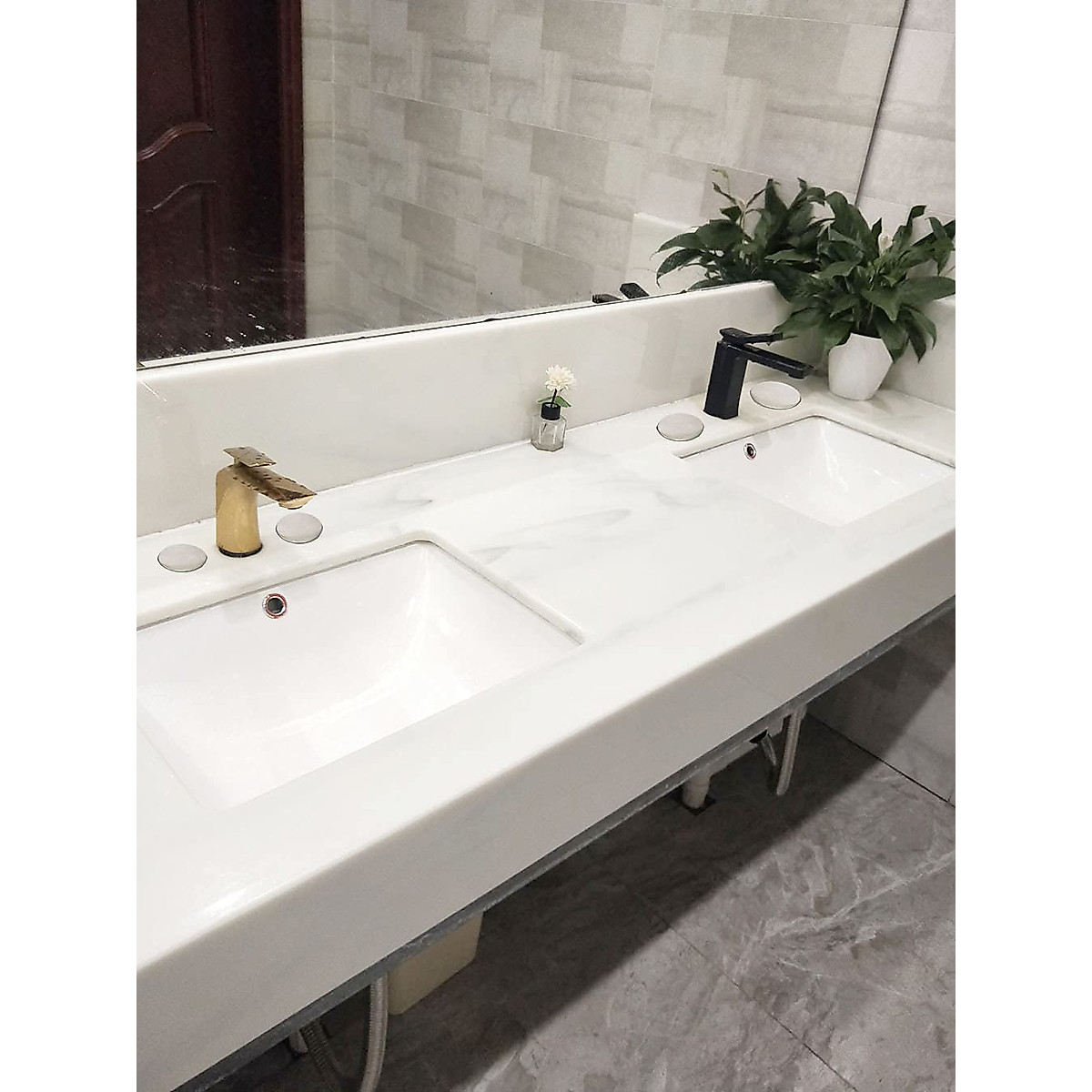 3 Pieces Brushed Stainless Steel Kitchen Faucet Hole Cover Sink Tap Hole Cover Soap Dispenser Cover（1.1 to 1.6 Inch in Diameter）