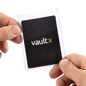 Vault X Premium Extra Thick Seamless Toploaders 35pt - 3" x 4" Rigid Card Holders for Trading Cards & Sports Cards (100 Pack)