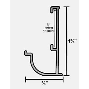 ADPIU RV Rain Gutter Aluminum Roof Edge Trim 92" Length Camper Trailer 2 Trim Pieces