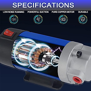 Oil Extractor Pump - 12V Gear Oil Pump Portable Self-Priming Motor Oil Pump Electric Self-Priming Engine Oil Pump & Tubes for Motorbike, Car, Boat, ATV(100W)