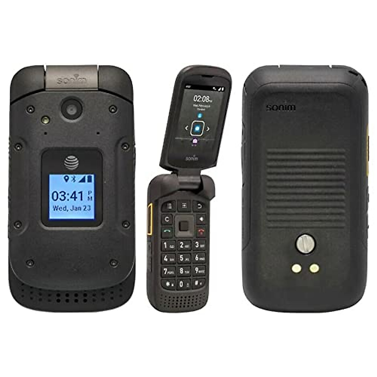 Sonim XP3 4G LTE 8GB Rugged Flip Phone AT&T GSM Unlocked (Black)