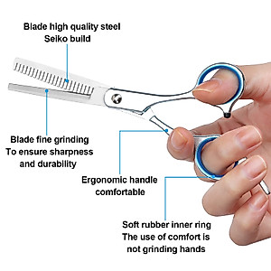 PIAOPIAONIU Manual Clippers Haircut Old Fashion Hand Hair Clipper With 2 Hair Cutting Scissors,Portable Hand Push Haircut Low Noise Non-Electric Hair Cutter for Hair Removal