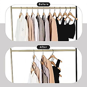 HALIFIN Hanger Connector Hooks, 40 Pcs Hanger Hooks, Stainless Steel Material is Strong and Durable Metal Hanger for Clothes Space Saving Hanger(Silver)
