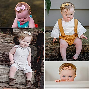 LittleJoJo Baby Girl Headbands and Bows, Newborn Infant Toddler Nylon Hairbands Hair Accessories