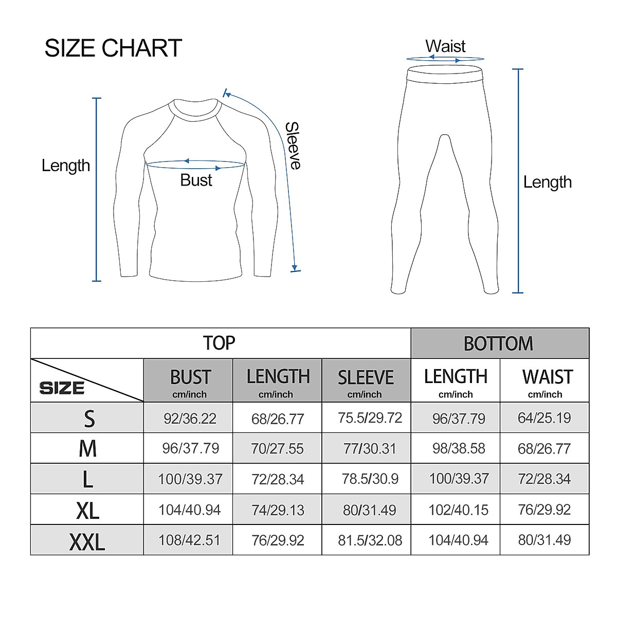 MEETWEE Thermal Underwear for Men, Winter Base Layer Set Tops & Long Johns Winter Ski Cold Weather Gear for Heat Retention Green