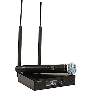Shure QLXD24/B58 Wireless Microphone System with BETA 58A Handheld Vocal Mic