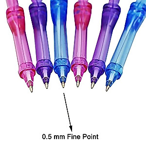 Maydahui 24PCS Finger Bone Ballpoint Pen Black Ink Funny Rock Paper Scissors Shape Pens Design for School Boy Students