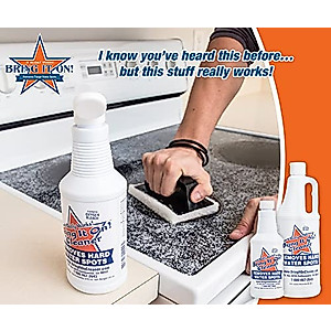 Bring It On Auto Glass Spot Cleaner and Remover 16 oz, Remove Water Spots from Windshields, Rims, Bumpers, Headlights, Remove Water Marks from Headlights. Contains Oxygen Bleach for Added Power