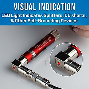 Jonard Tools PT-100 Coax Cable Wire Tracer Pocket Continuity Tester & Toner with Audible Beep and LED, Red