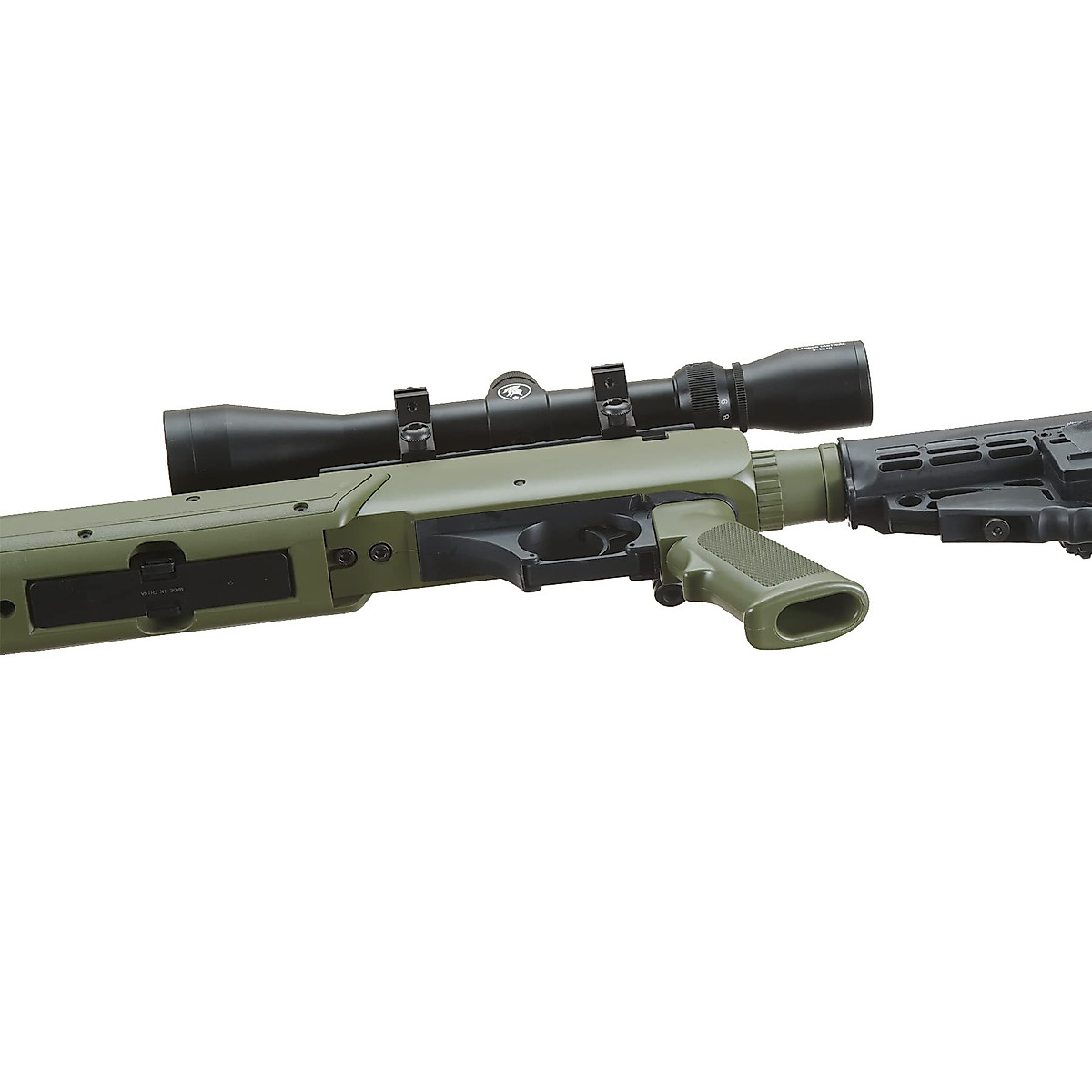 Powerful MB13 APS SR-2 Metal Bolt Airsoft 450 FPS Single Bolt Action Sniper Rifle with 3X Scope, Speed Loader and 0.20g 6mm BBS, Color Green