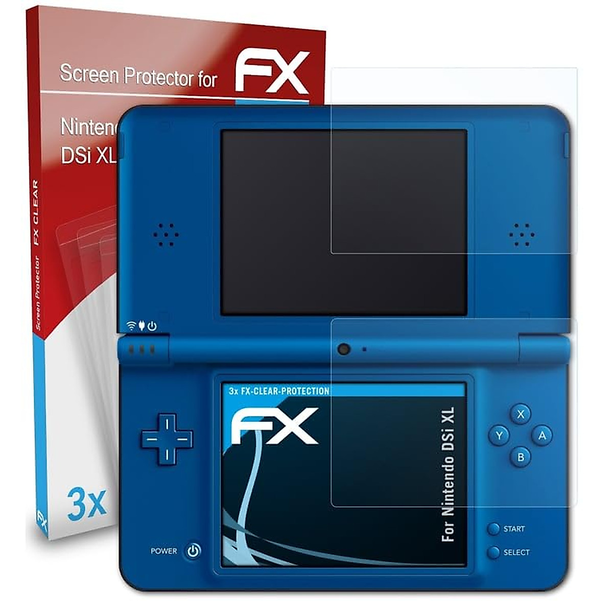 atFoliX Screen Protection Film compatible with Nintendo DSi XL Screen Protector, ultra-clear FX Protective Film (Set of 3)