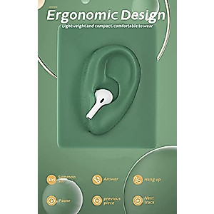 FASSME PRO Wireless EarbudsBluetooth V5.3Ear Buds 30H Playtime Stereo Sound in-Ear Bluetooth Headphones IPX7 Waterproof Touch Control Earphones with Charging Box for Sports Running，Home, Office