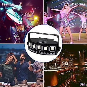 Mini Strobe Party Light with Remote,USB Powered and Speed Control,Timing Flashing Lights,45 Super Bright LED Light Bulbs,Sound Activated Stage Lights for DJ Show Club Disco Karaoke