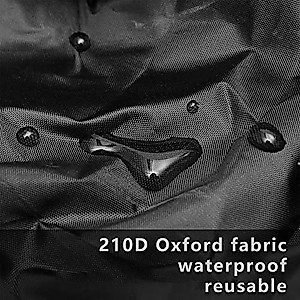 KENNEDICH Durable Rectangular Patio Furniture Covers, Waterproof Windproof Dustproof Patio Cover, Durable 210D UV Protection Outdoor Table Set Cover (95*64*39in)