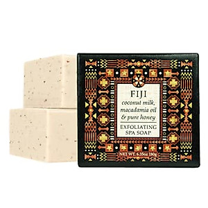 Greenwich Bay Destination Exfoliating Spa Soaps 7 Piece Set of 6.35 Ounce Bars - Travel to London, Kyoto, Tahiti, Paris, Fiji, Morocco, and Sicily without leaving your home!