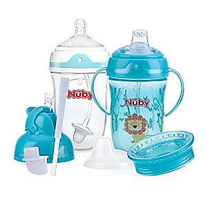 Nuby 6 Stage 360 Comfort Cup Starter, 4 Piece Set